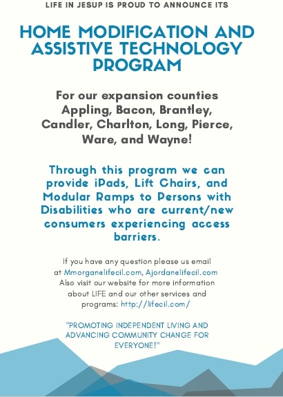 Home Modification and Assistive Technology Assistance – LIFE